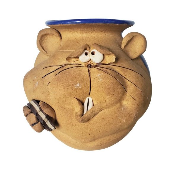 Unbranded | Kitchen | Artisan Quirky Ceramic Mouse Art Pottery Vase ...